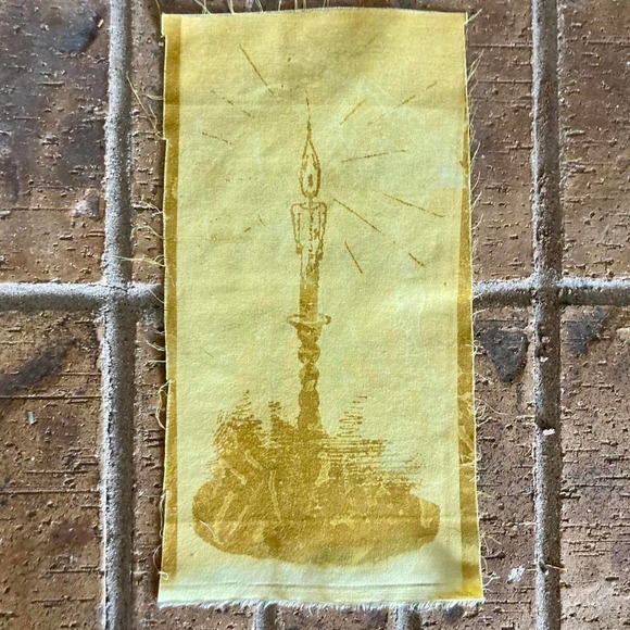 Handmade | Art | Solar Dyed Candle Stick Patch | Poshmark